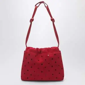 Manu Atelier Romy Perforated Suede Pouch