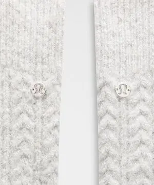 Lululemon Wool-blend Cable-knit Leg Warmers - Heathered Misty Grey
