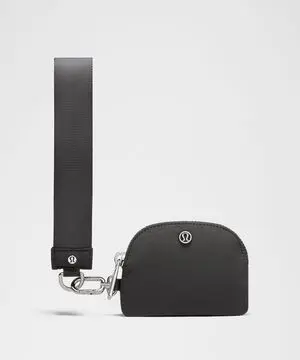 Lululemon Dual Pouch Wristlet - Dark Silver/graphite Grey/silver