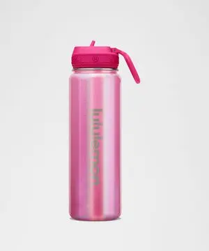 Lululemon Back To Life Sport Bottle 24oz Straw Lid - Jewelled Magenta