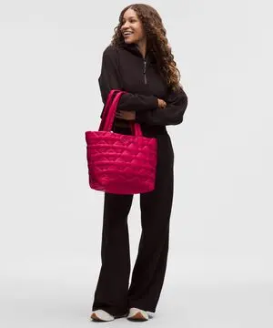 Lululemon Quilted Tote Bag - Berry Rumble