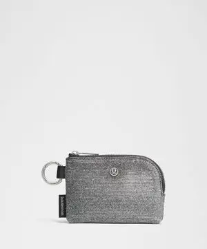 Lululemon Clippable Card Pouch - Dark Silver/graphite Grey/silver