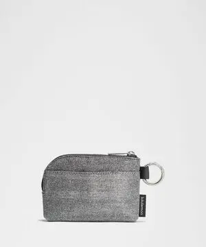 Lululemon Clippable Card Pouch - Dark Silver/graphite Grey/silver