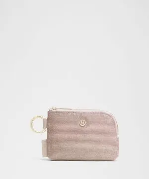 Lululemon Clippable Card Pouch - Pink Champagne/muse/gold