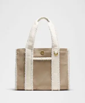 Lululemon Boxy Tote Bag - Sheer Oak/light Ivory/antique Brass