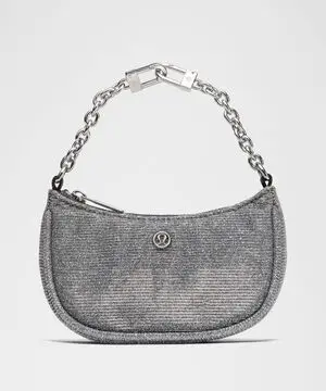 Lululemon City Essentials Nano Shoulder Bag - Dark Silver/graphite Grey/silver