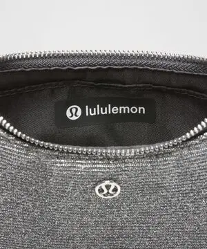 Lululemon City Essentials Nano Shoulder Bag - Dark Silver/graphite Grey/silver