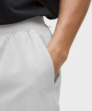 Lululemon Zeroed In Linerless Crinkle Texture Short 5 - Silver Drop