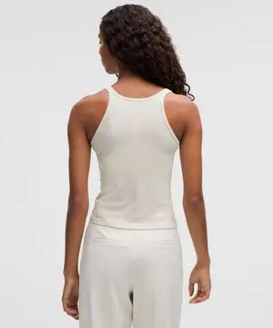 Lululemon Hold Tight Thin-strap Tank Top - Light Ivory/silver