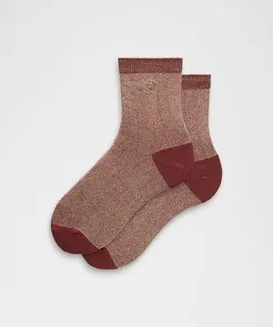 Lululemon Glitter Quarter Socks - Rockwood