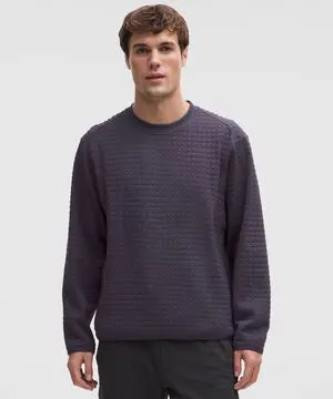 Lululemon 3d Waffle-knit Jacquard Pullover - Atmospheric Purple/atmospheric Purple