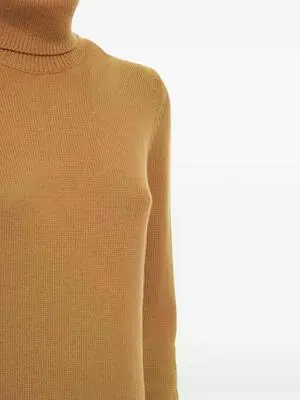 Michael Kors High-neck Ribbed Knit Midi Dress