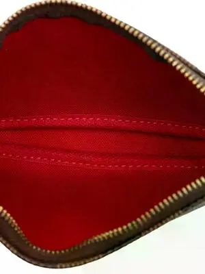 LOUIS VUITTON 2019 Damier Ebene Mini Pochette Accessoires Handbag - Brown