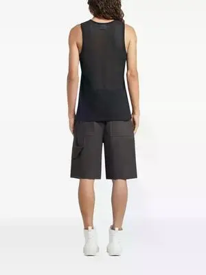 COURREGES Logo Mesh Vest - Black