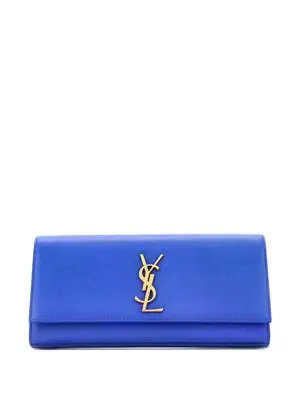 Saint Laurent Classic Monogram Leather Long Clutch Bag