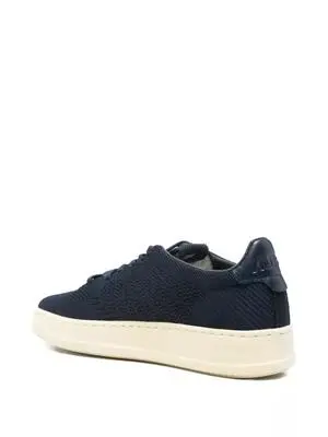 AUTRY Knit Leather Sneakers - Blue