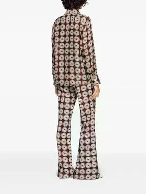 Sandro Floral-print Silk Shirt