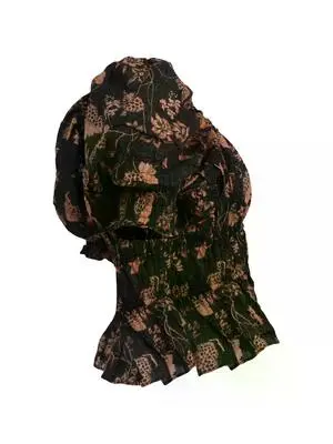 Ulla Johnson Gathered Printed Blouse