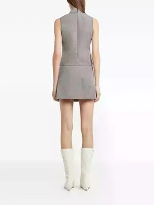 COURREGES Houndstooth Top With Buckle Detail