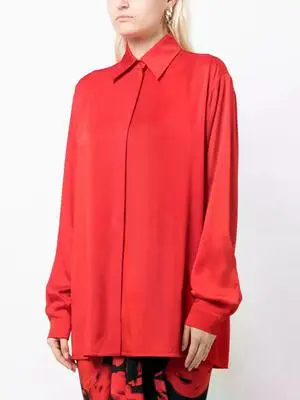 Michael Kors Pointed-collar Long-sleeve Shirt