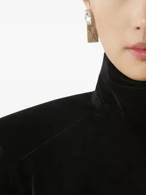 LANVIN Crystal-embellished Bar Clip-on Earrings