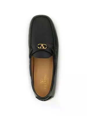Valentino Garavani Vlogo Leather Loafers