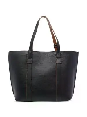 Hogan Leather Tote Bag - Black