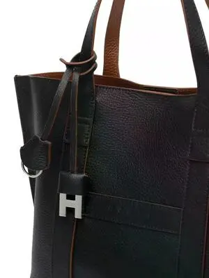 Hogan Leather Tote Bag - Black
