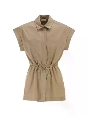 Peserico Short-sleeve Blouse - Neutrals