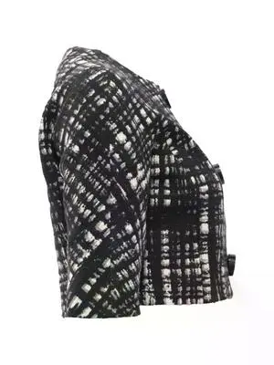 Michael Kors Tweed Single-breasted Cropped Blazer