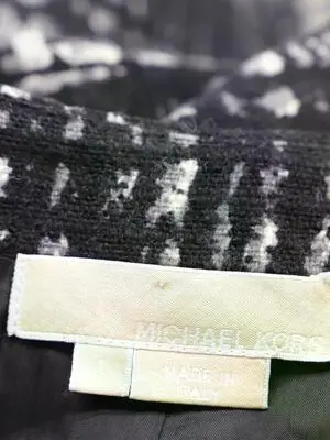 Michael Kors Tweed Single-breasted Cropped Blazer