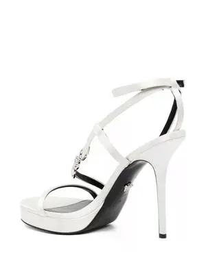 Versace Medusa '95 Ankle Strap Sandals - White