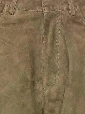 ROTATE BY BIRGER CHRISTENSEN Straight Suede Trousers