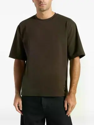 Manière De Voir Paul Relaxed-fit Green Cotton T-shirt - Brown