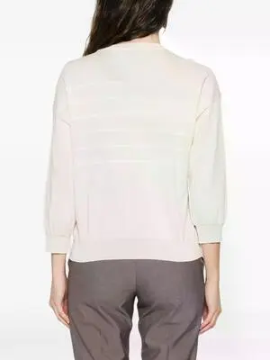 Peserico Striped Crew-neck T-shirt