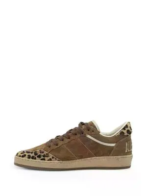 GOLDEN GOOSE Ball Star Leopard-print Sneakers - Brown