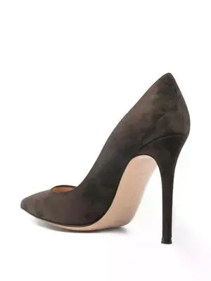 GIANVITO ROSSI Pointed-toe Suede Pumps