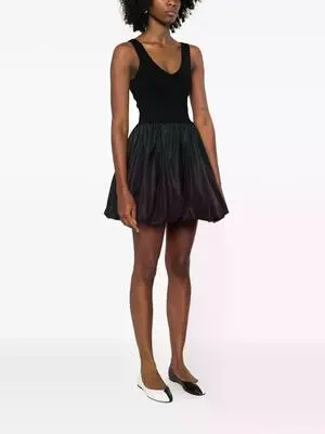 Liu Jo V-neck Sleeveless A-line Taffeta Dress