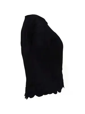 Akris Scalloped-trim T-shirt