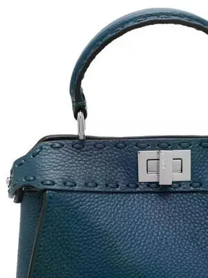 Fendi Mini Pebbled Leather Tote