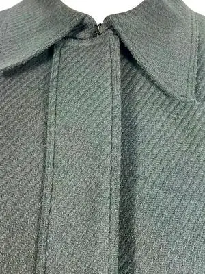 Prada Herringbone Single-breasted Pea Coat