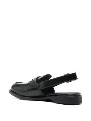 Miu Miu Logo-plaque Slingback Loafers