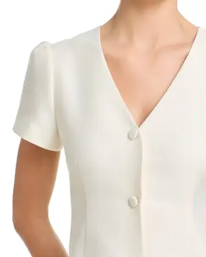 French Connection Structured Taffeta Mini Dress