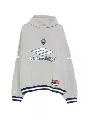 Balenciaga Logo Hoodie - Grey