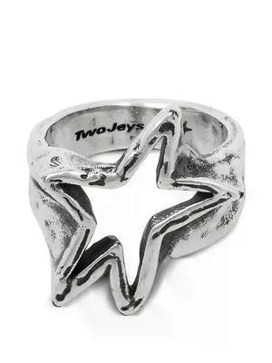 TWOJEYS Star Signet Ring - Silver