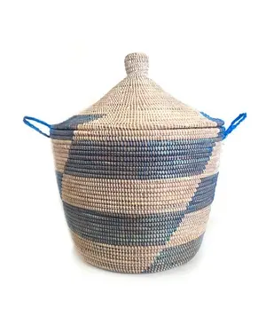 MBARE Dou Lid Storage Basket - Blue