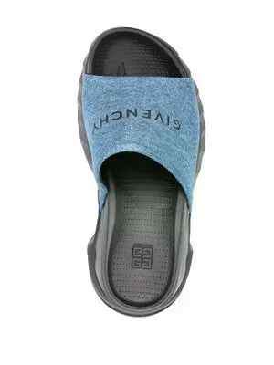 Givenchy Marshmallow Denim Platform Sandals
