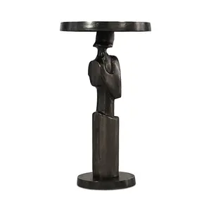 BERNHARDT Vevo Accent Table - Black Nickel Finish