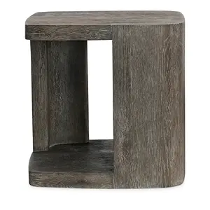 BERNHARDT Boyle Side Table - Weathered Oak In Porcini Finish