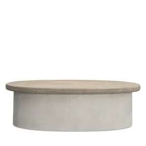 BERNHARDT Easley Cocktail Table - Weathered Oak/woven Resin
